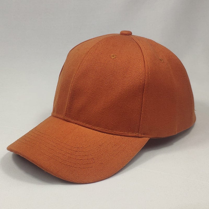 Orange Hat | Plain Hats | DadHatSupplyCo